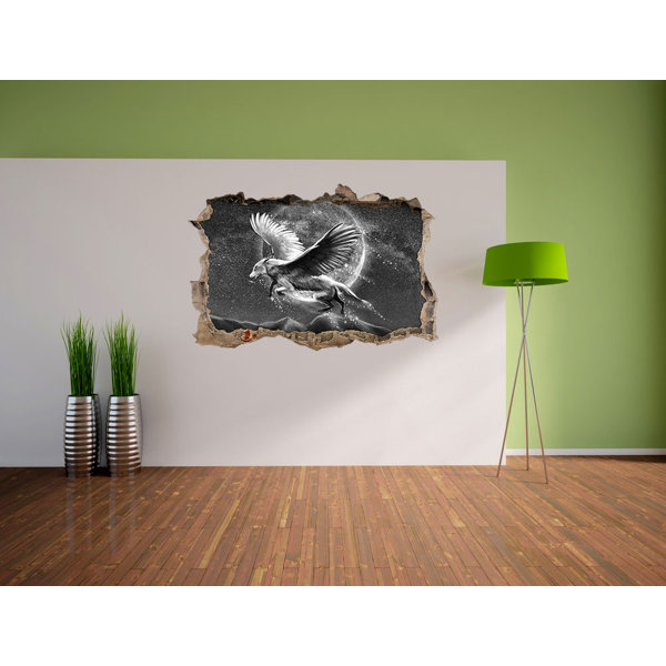 East Urban Home Wandtattoo Wolf mit Flügeln | Wayfair.de